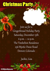 Christmas Party Invitations and Christmas Party Invitation Wording ...